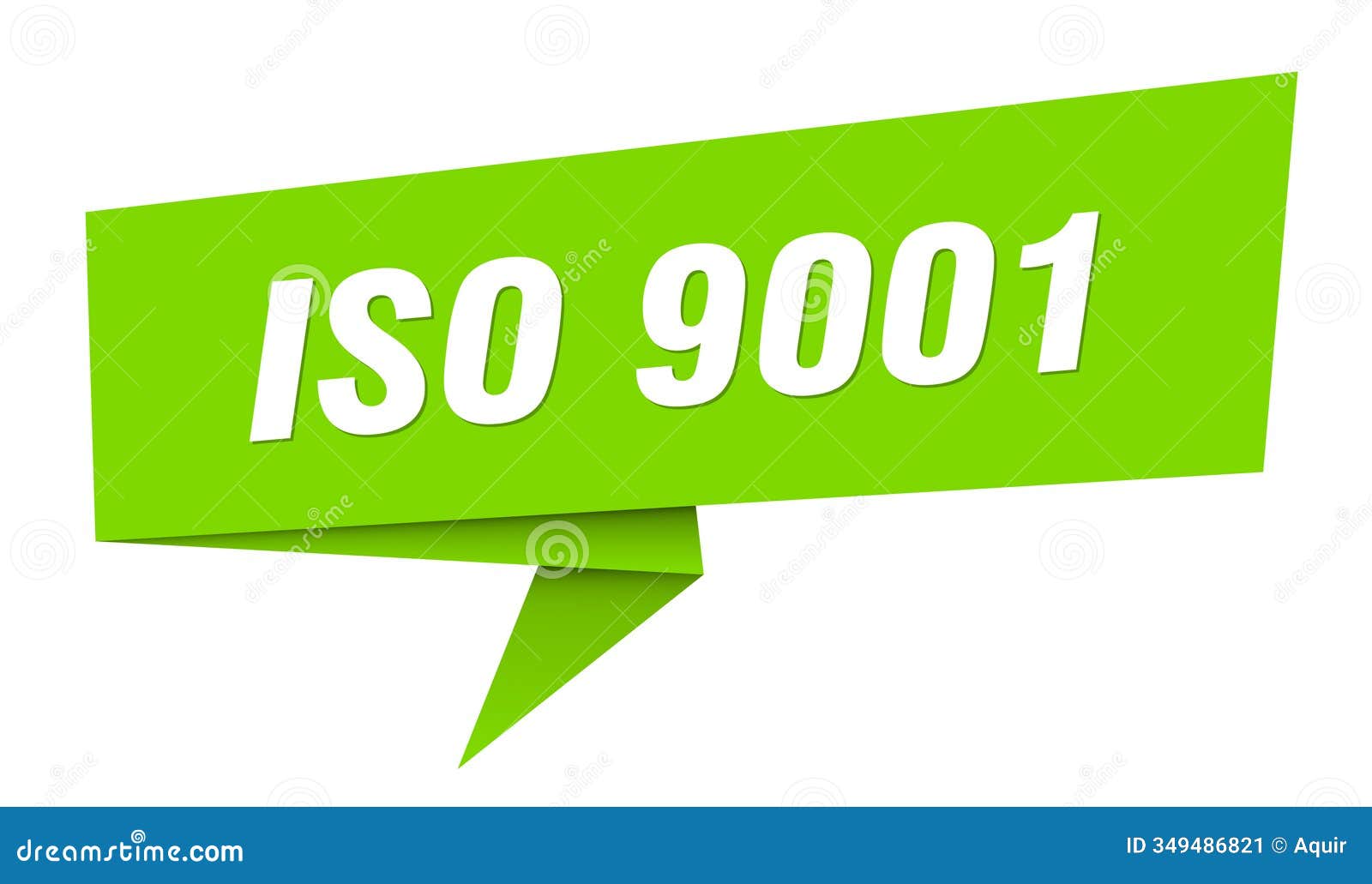 Iso 9001 Banner. Iso 9001 Speech Bubble, Label, Sticker, Sign Template ...