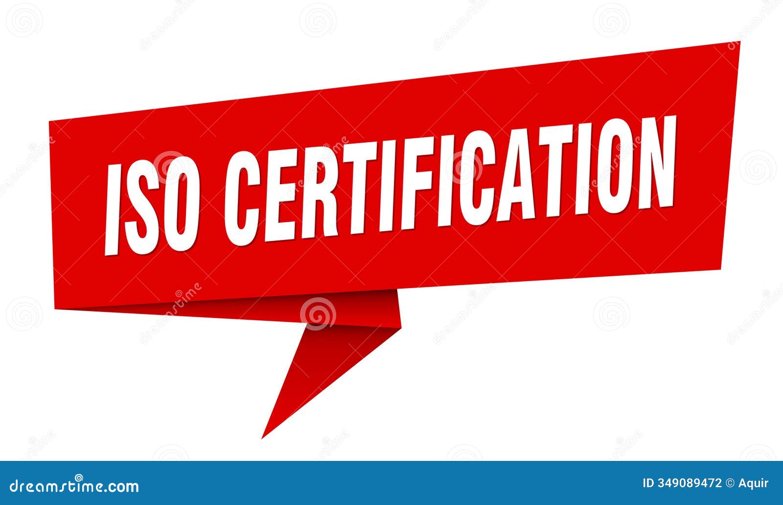 Iso Certification Banner. Iso Certification Speech Bubble, Label ...