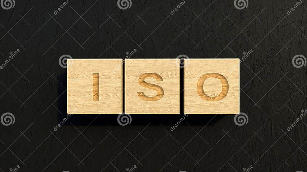 ISO Certification Concept. Wooden Blocks Stock Image - Image of tested ...