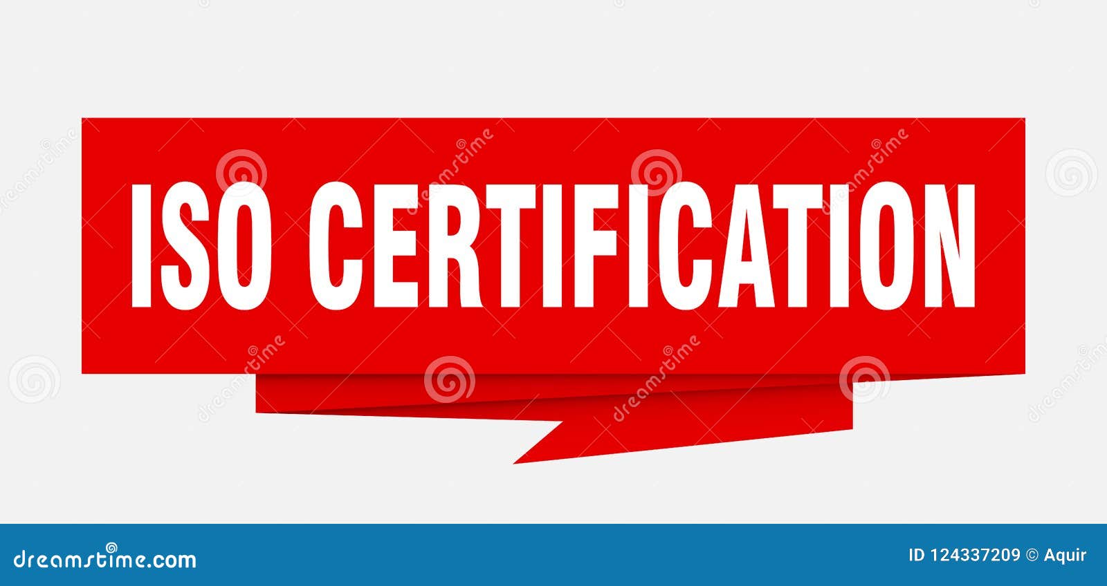 Iso certification stock vector. Illustration of sign - 124337209