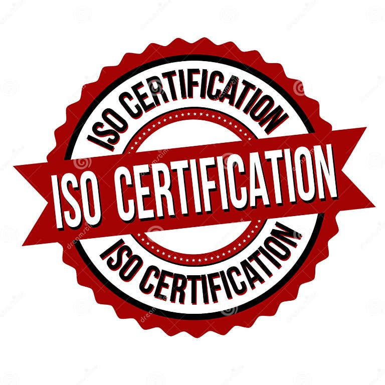 ISO Certification Label or Sticker Stock Vector - Illustration of ...