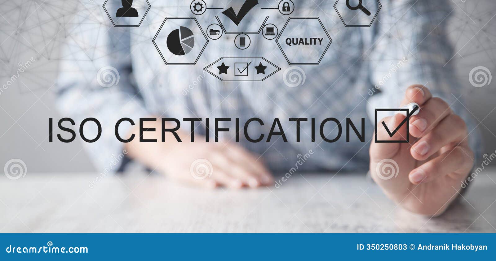 ISO Certification. Quality Control Stock Illustration - Illustration of ...