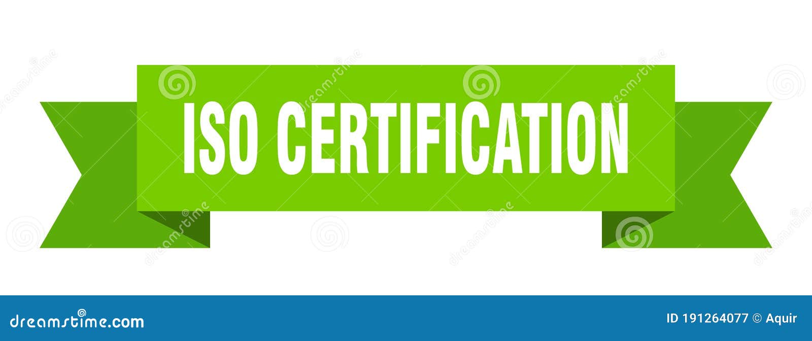 Iso certification ribbon. stock vector. Illustration of template ...