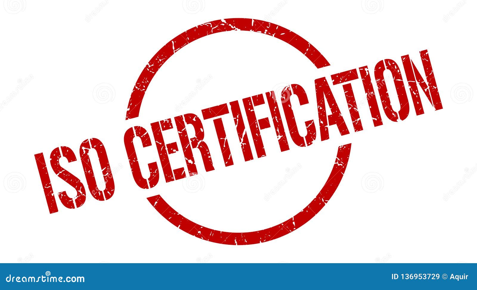 Iso certification stamp stock vector. Illustration of label - 136953729