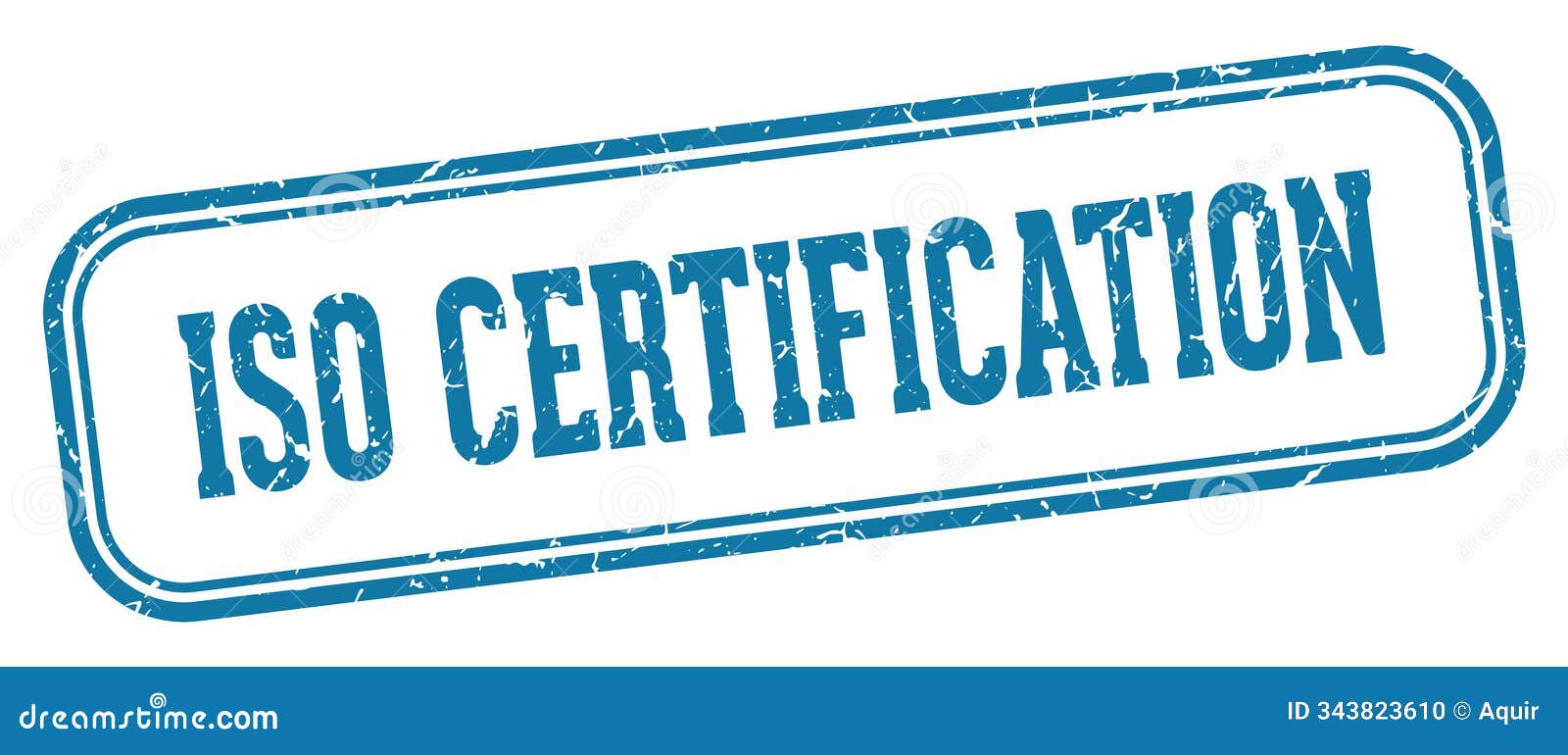 Iso Certification Stamp. Iso Certification Rectangular Stamp on White ...