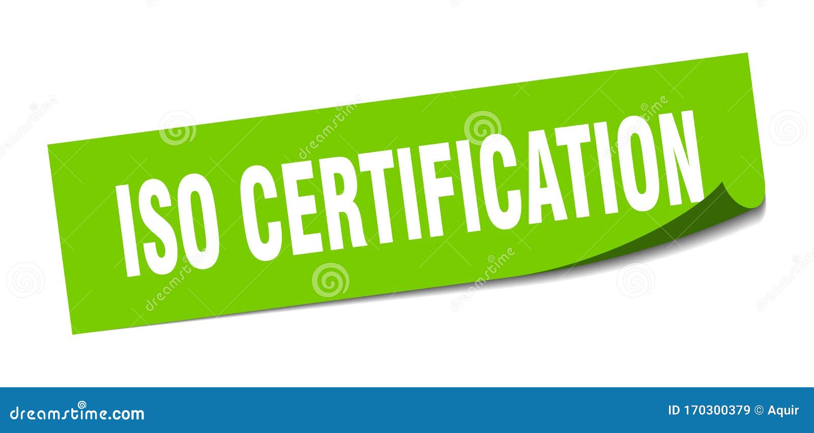 Iso Certification Sticker. Iso Certification Square Sign Stock Vector ...