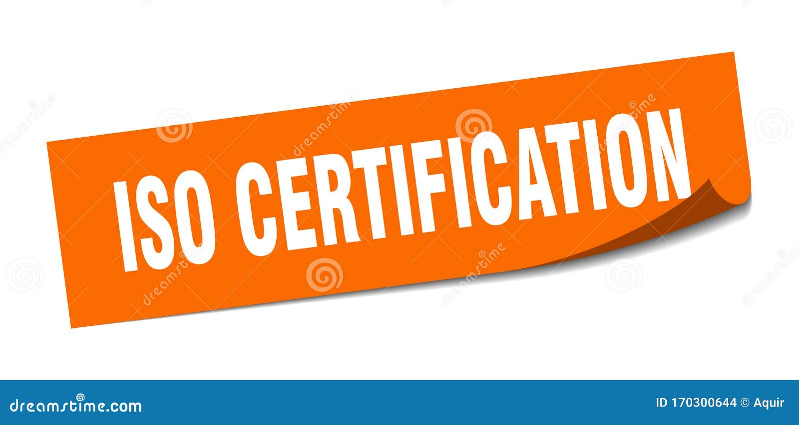 Iso Certification Sticker. Iso Certification Square Sign Stock Vector ...