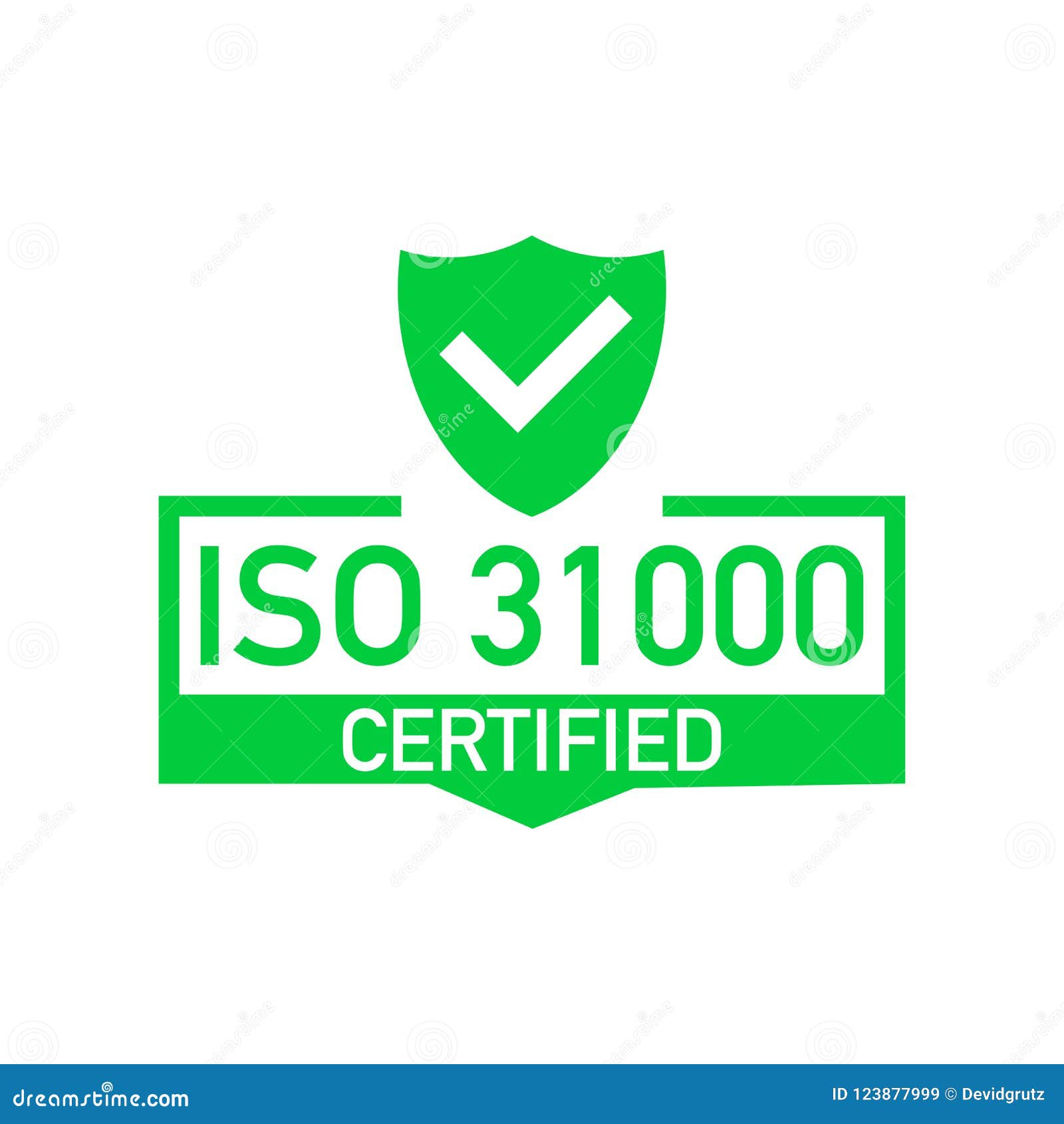 ISO 31000 Badge. Vector. ISO 31000 Stamp Icon. Certified Badge Logo ...