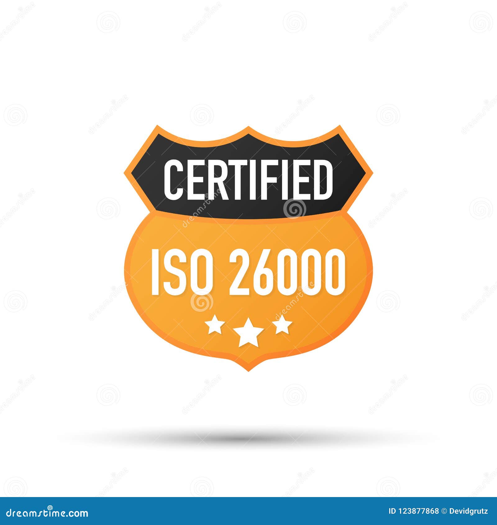 ISO 26000 Stamp. Vector. ISO 26000 Badge Icon. Certified Badge Logo ...