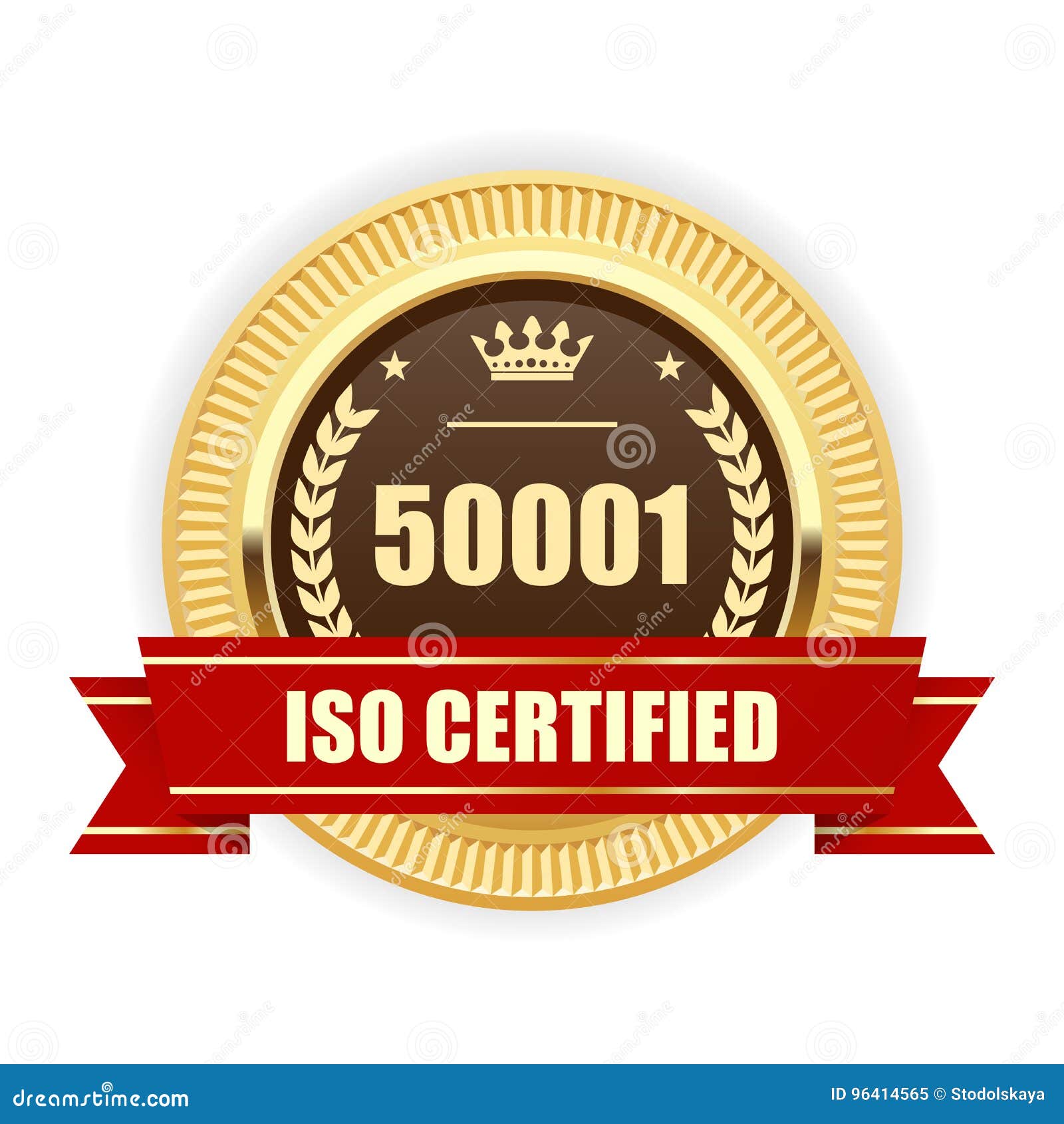 ISO 50001 Badge. Vector. ISO 50001 Standard Certificate Stamp Icon ...