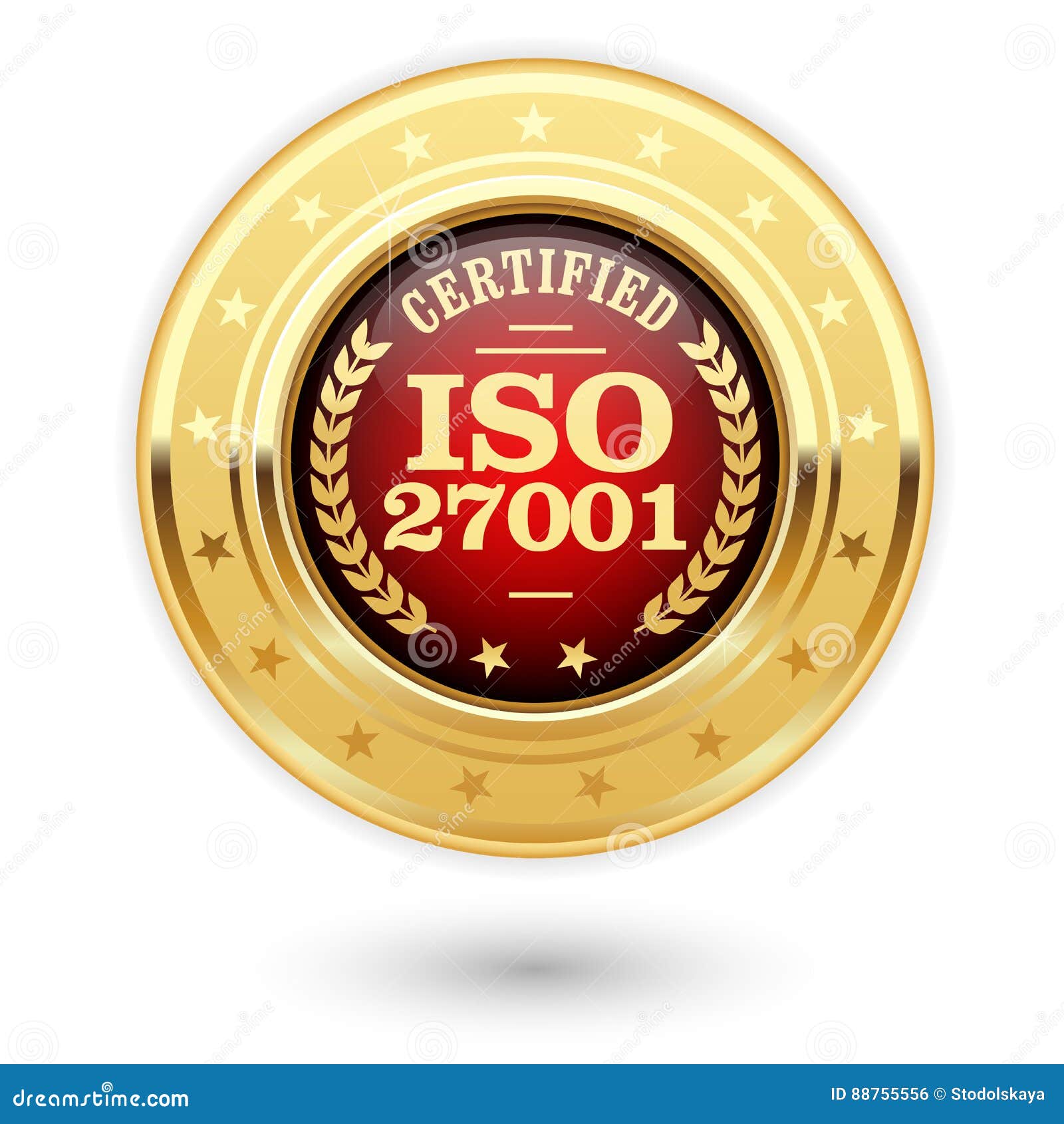 ISO 27001 Certified Vector Stamp Royalty-Free Illustration ...