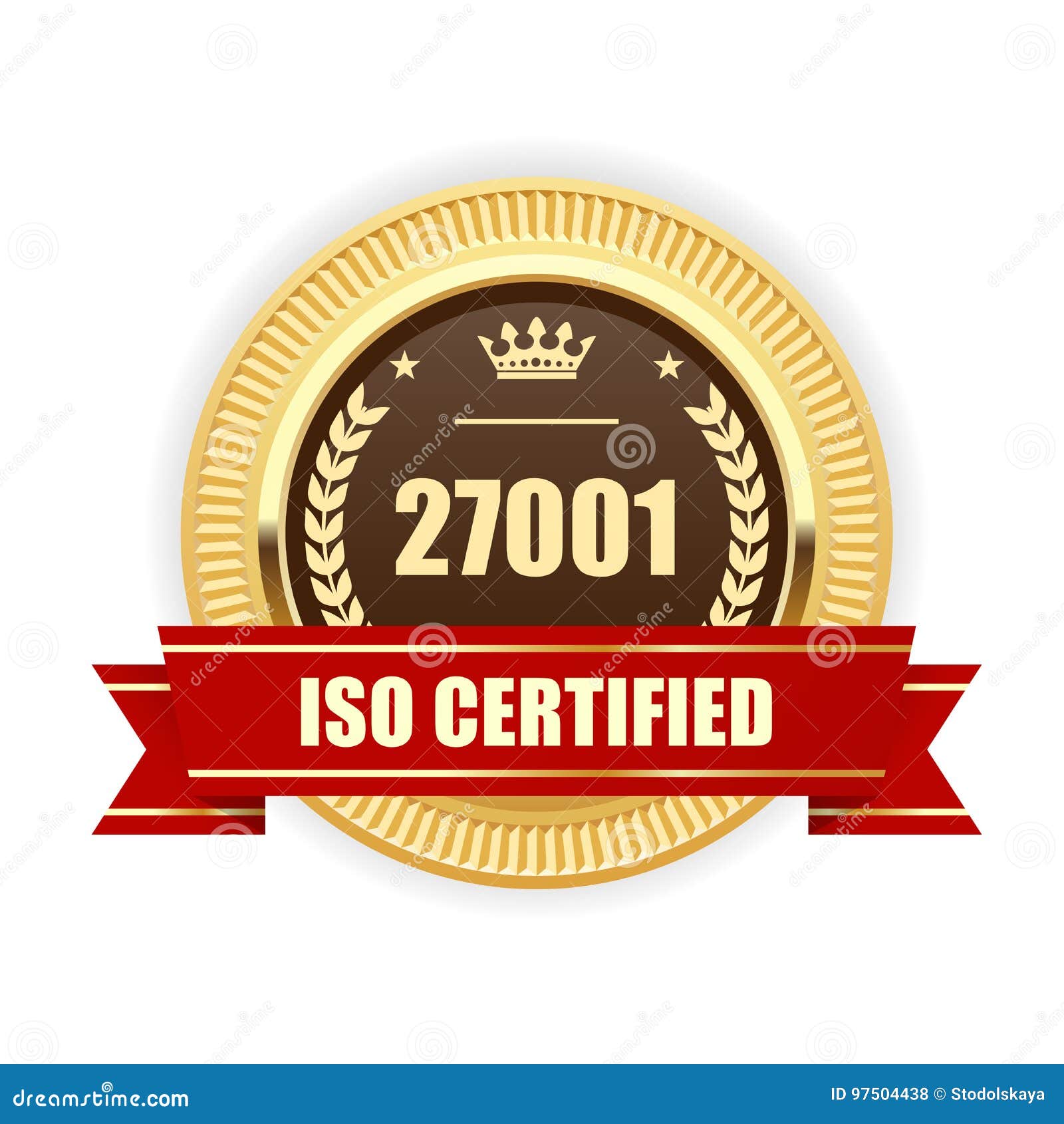 ISO 27001 Certified Vector Stamp Royalty-Free Illustration ...