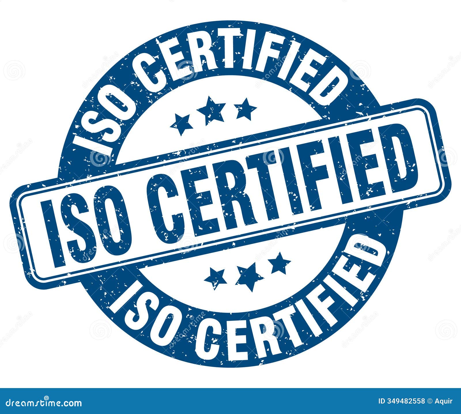 Iso Certified Stamp. Iso Certified Label. Round Grunge Sign Stock ...