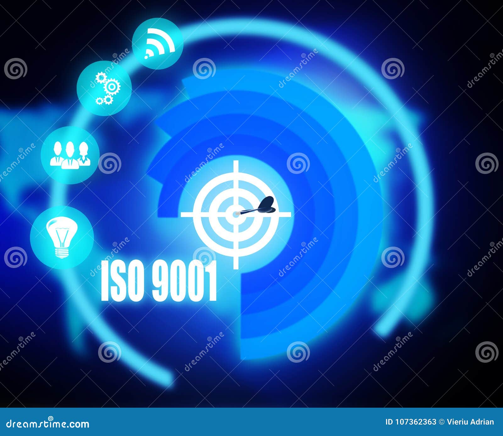 Iso 9001 Concept Plan Graphic Royalty-Free Stock Photography ...