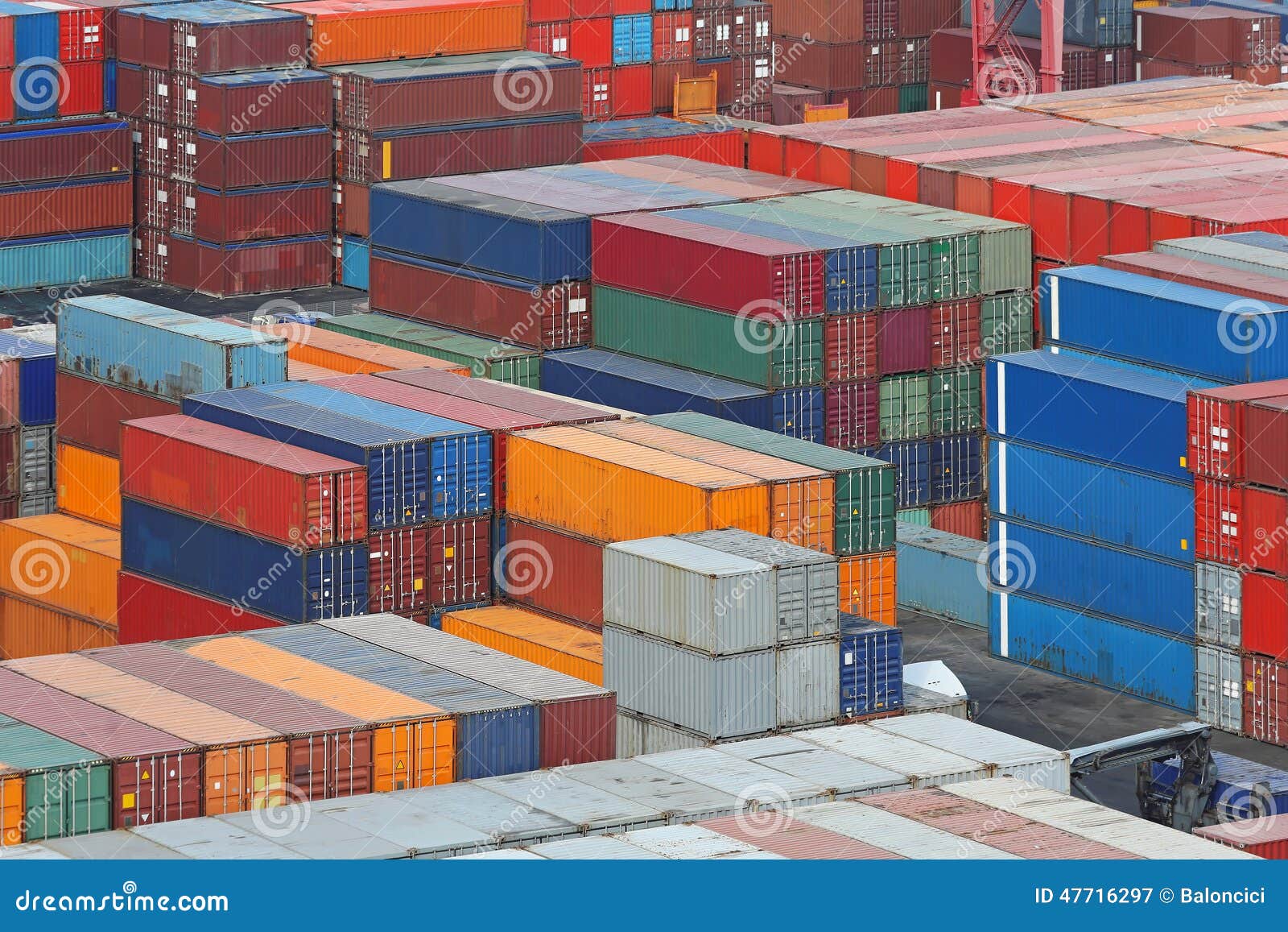 ISO containers stock image. Image of pile, goods, international - 47716297