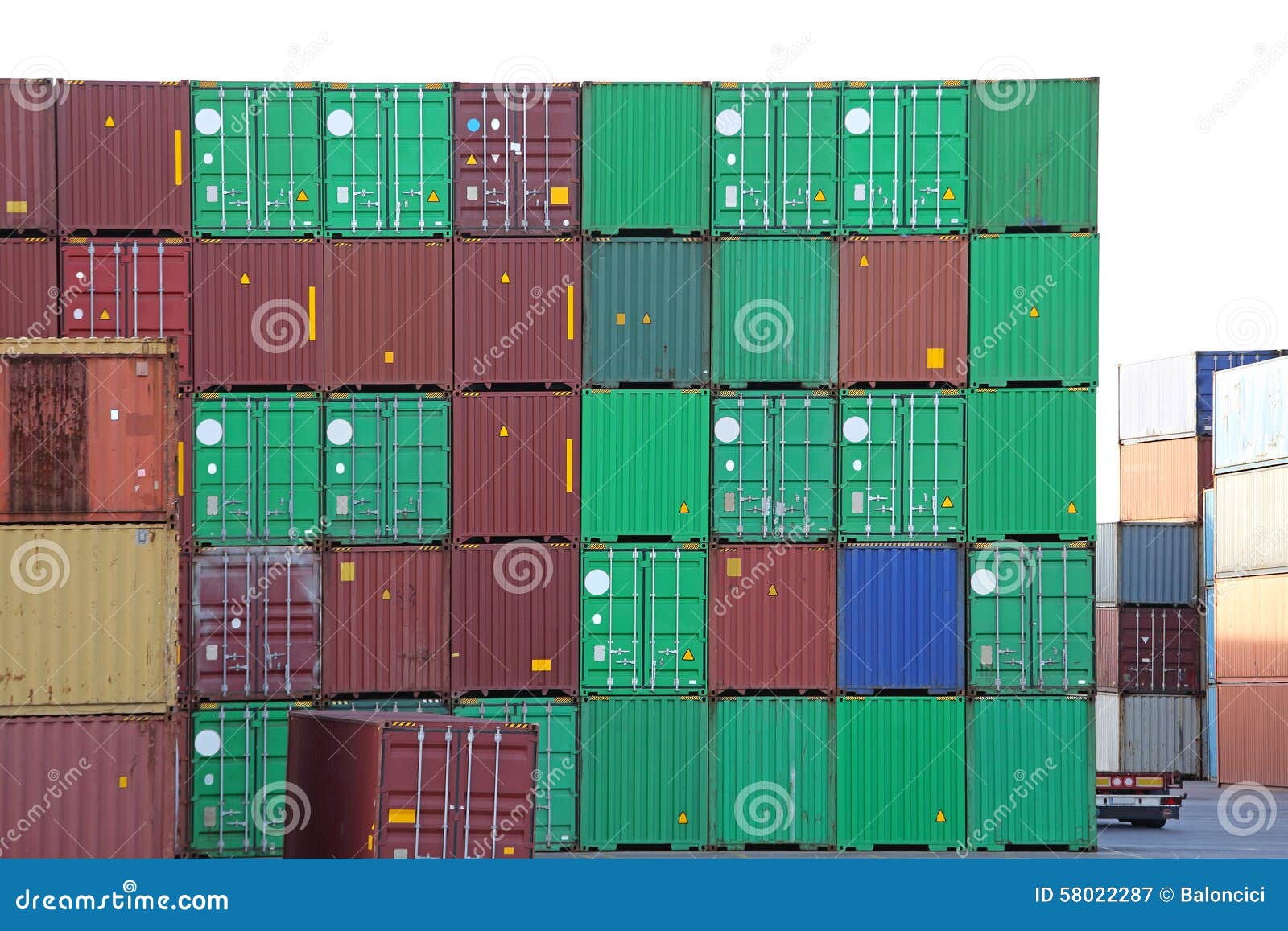 ISO Containers stock image. Image of industry, container - 58022287