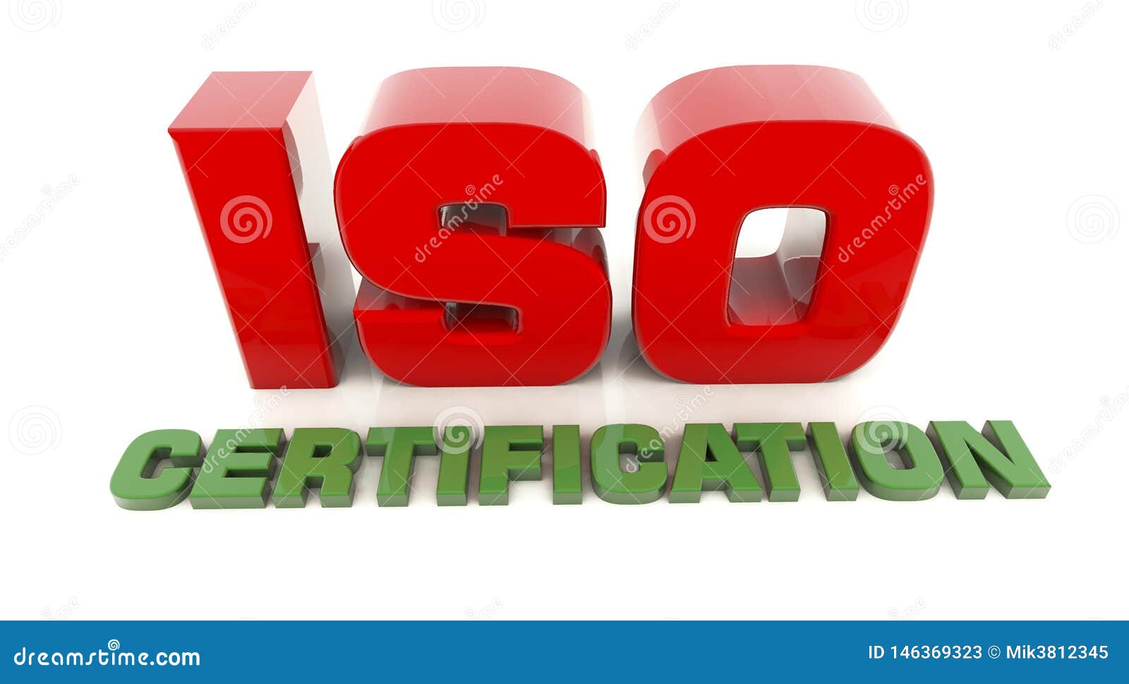 ISO 9001 3d stock illustration. Illustration of certificate - 146369323