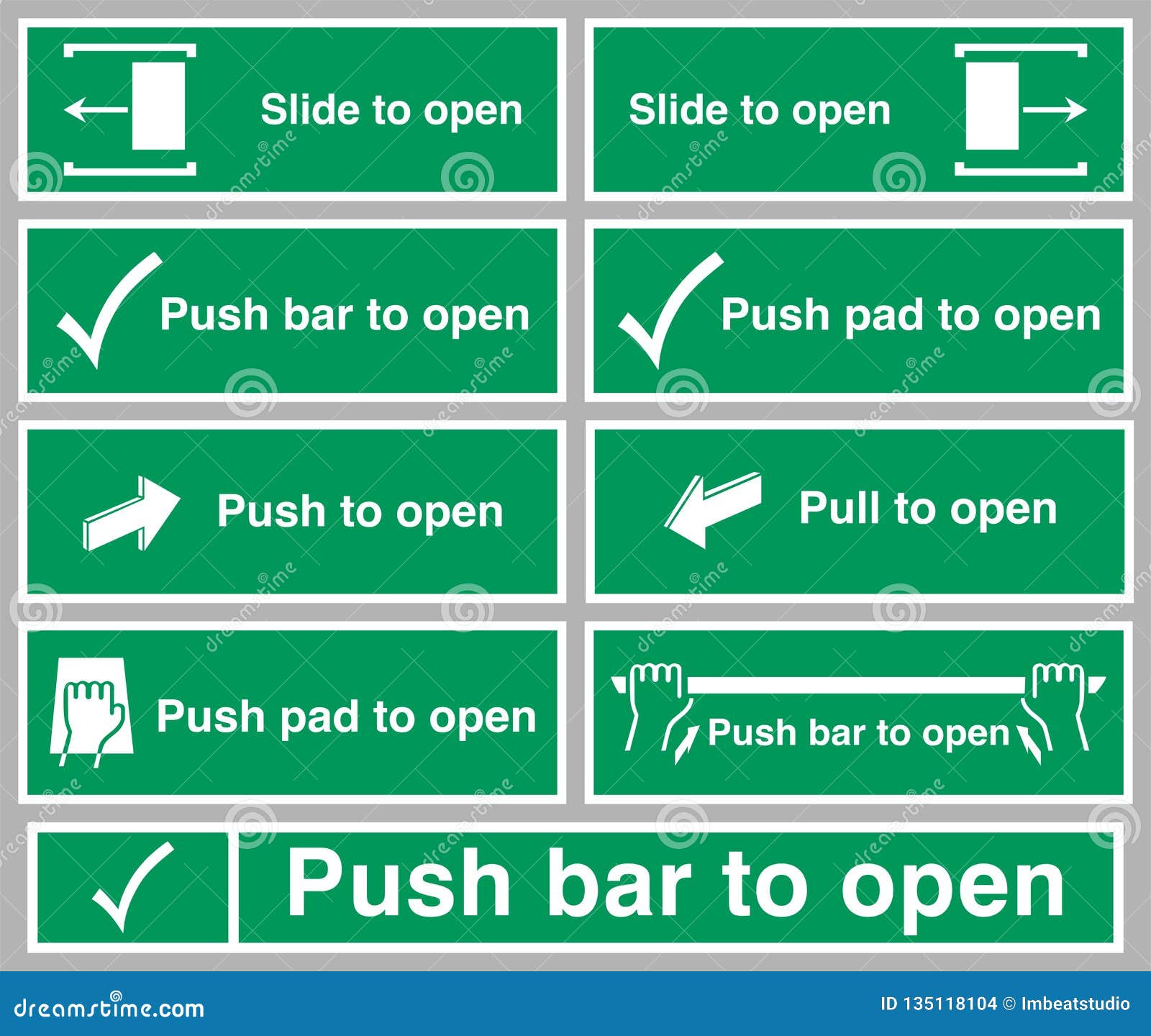 Push Bar To Open Sign Stock Illustrations – 7 Push Bar To Open Sign ...