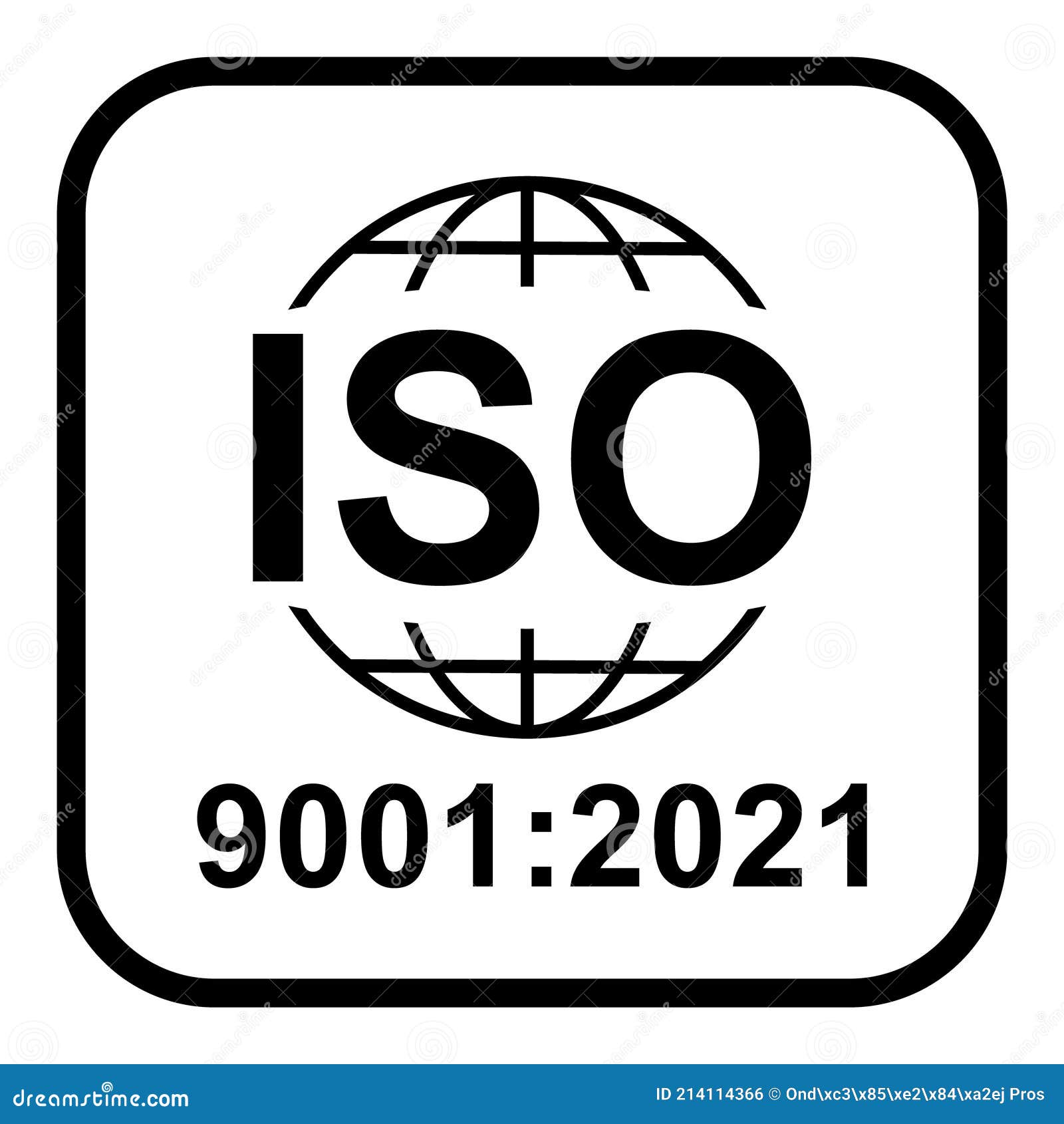 Iso 9001 Icon. Standard Quality Symbol Editorial Photo - Illustration ...