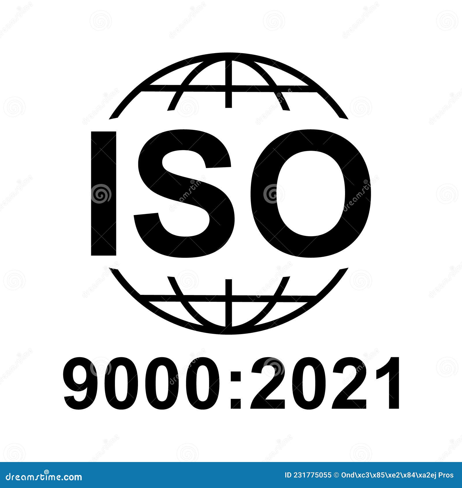Iso 9000:2021 Icon. Standard Quality Symbol Stock Vector - Illustration ...