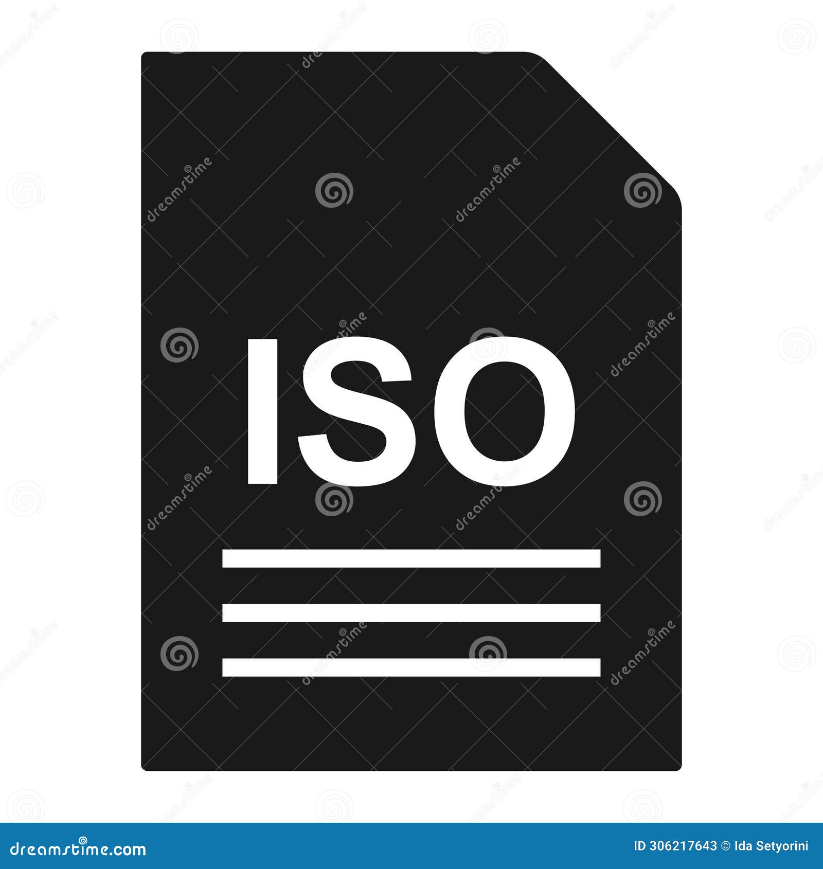 ISO icon vector stock illustration. Illustration of icon - 306217643