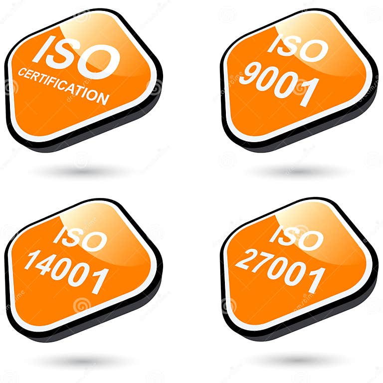 ISO Icons or Buttons stock vector. Illustration of clipart - 17965688