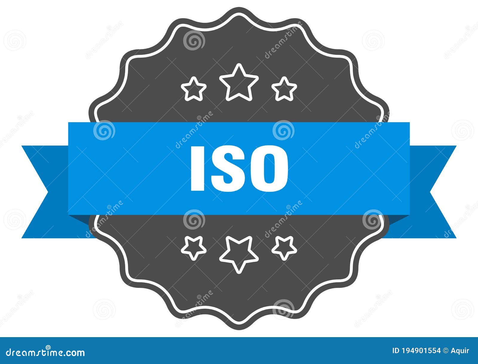 Iso Label. Iso Isolated Seal. Sticker. Sign Stock Vector - Illustration ...