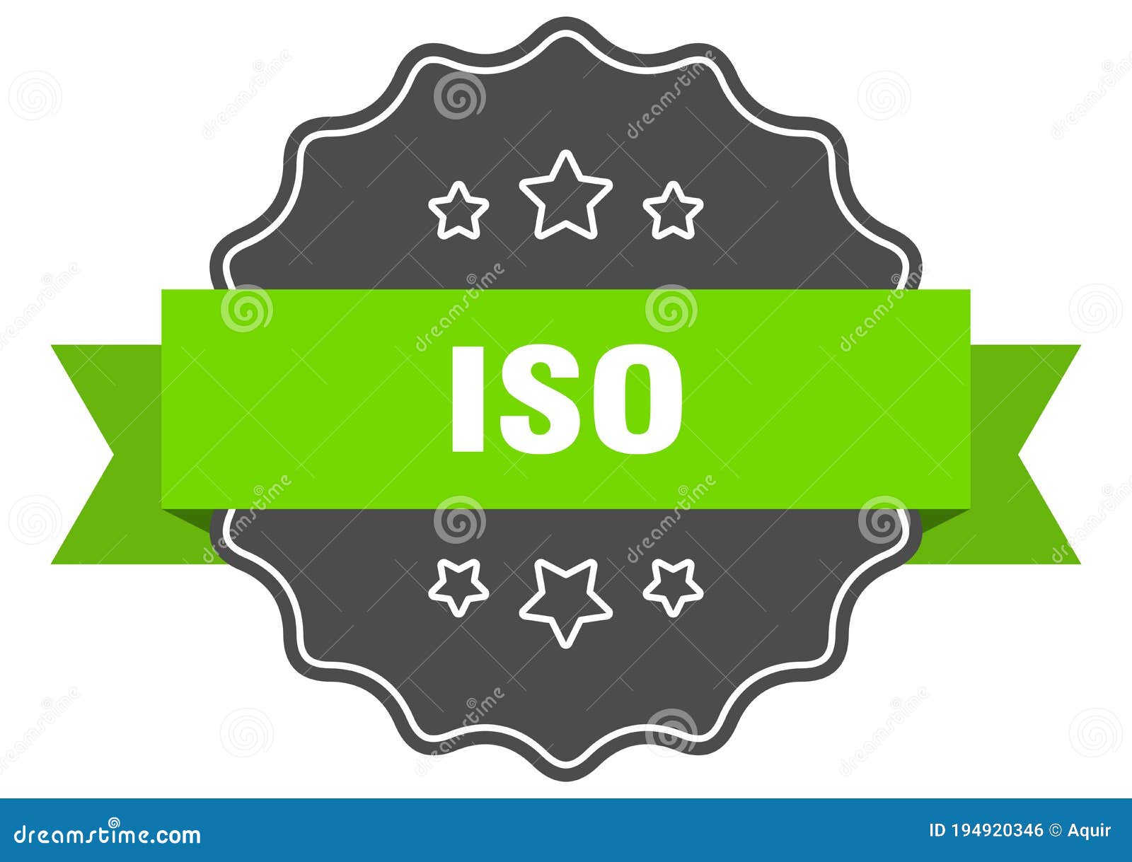 Iso Label. Iso Isolated Seal. Sticker. Sign Stock Vector - Illustration ...