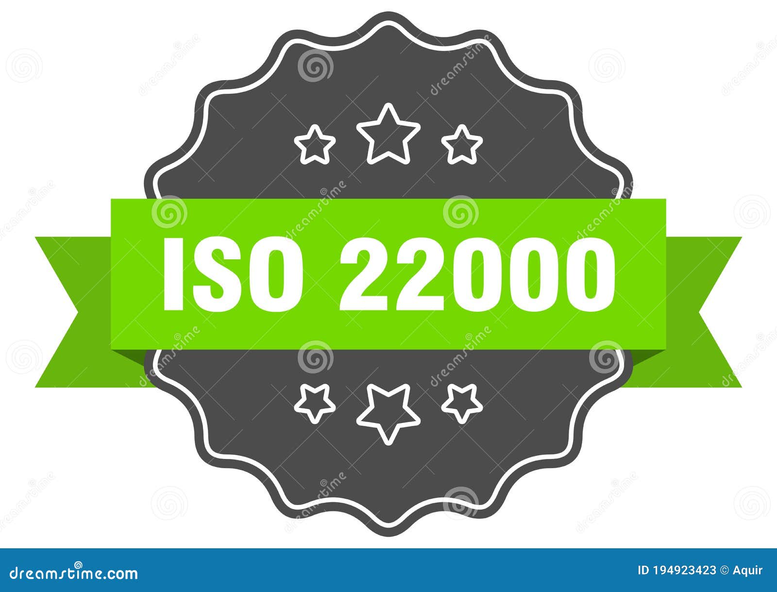 Iso 22000 Label. Iso 22000 Isolated Seal. Sticker. Sign Stock Vector ...