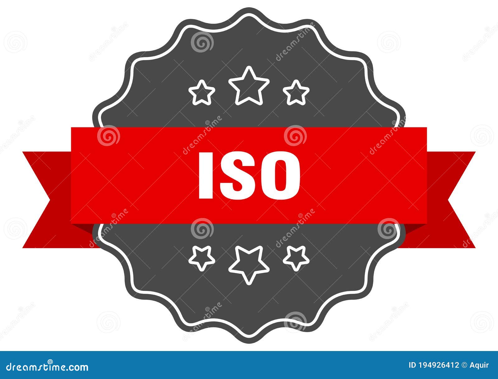 Iso Label. Iso Isolated Seal. Sticker. Sign Stock Vector - Illustration ...