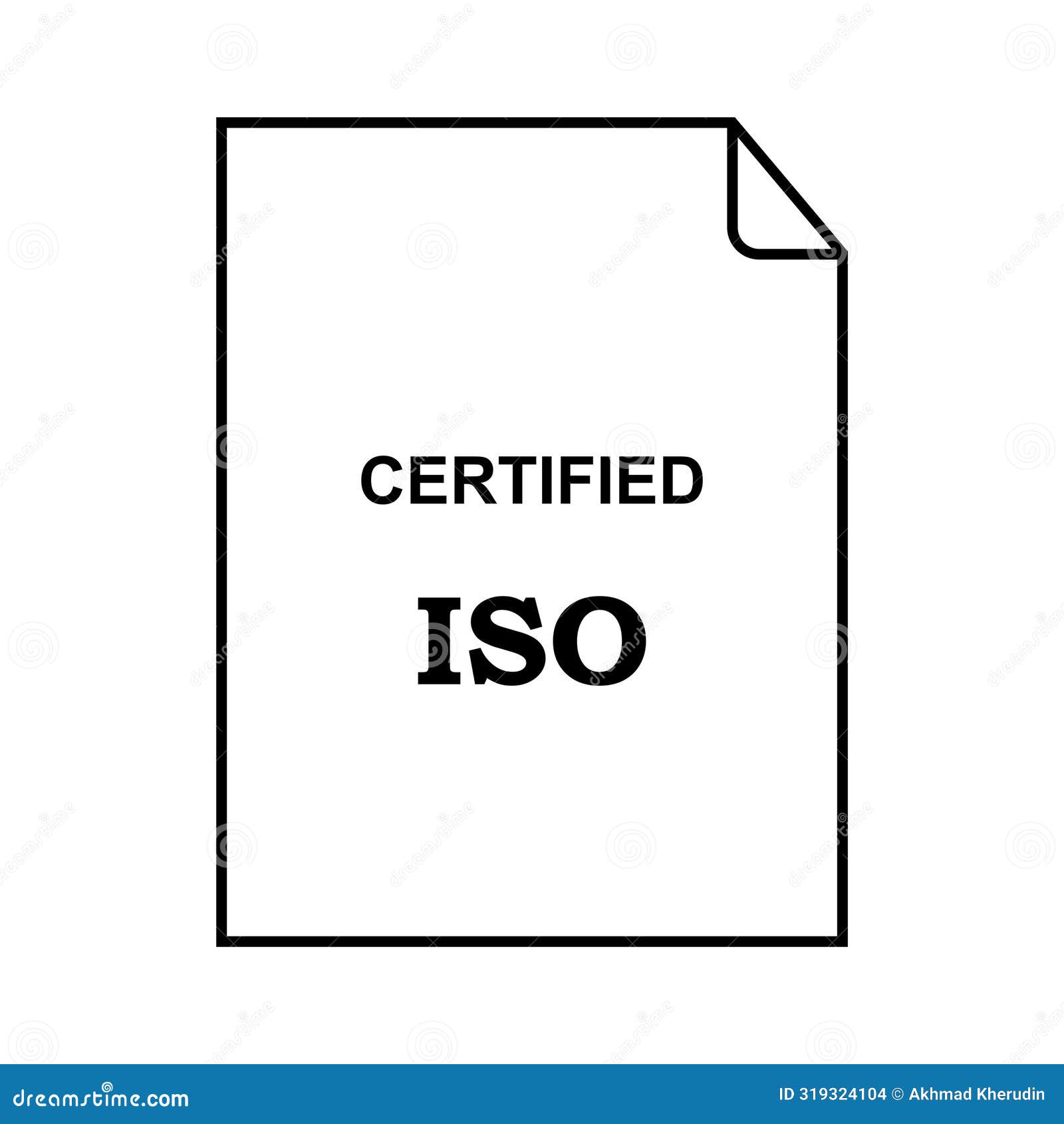 ISO logo design stock vector. Illustration of approved - 319324104