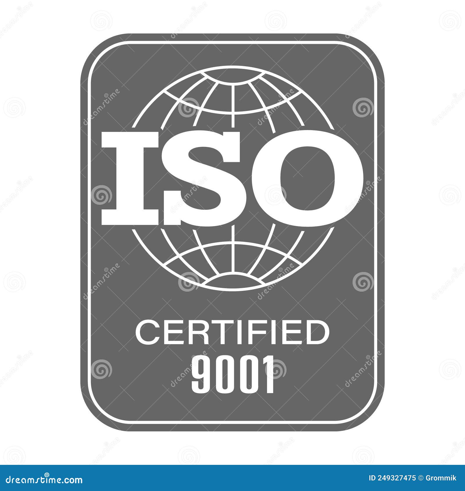 ISO 9001. the Logo of Standardization for Websites, Applications and ...