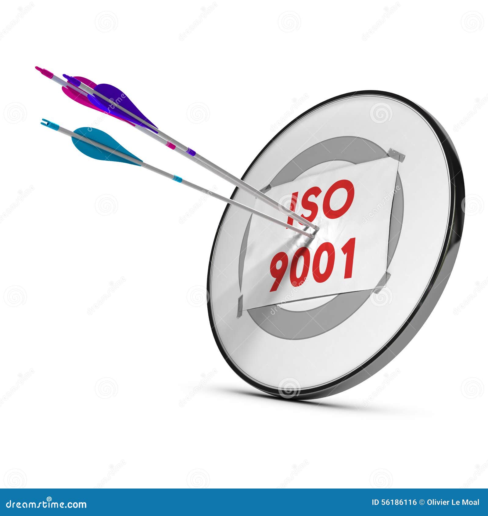 ISO 9001 stock illustration. Illustration of standardization - 56186116