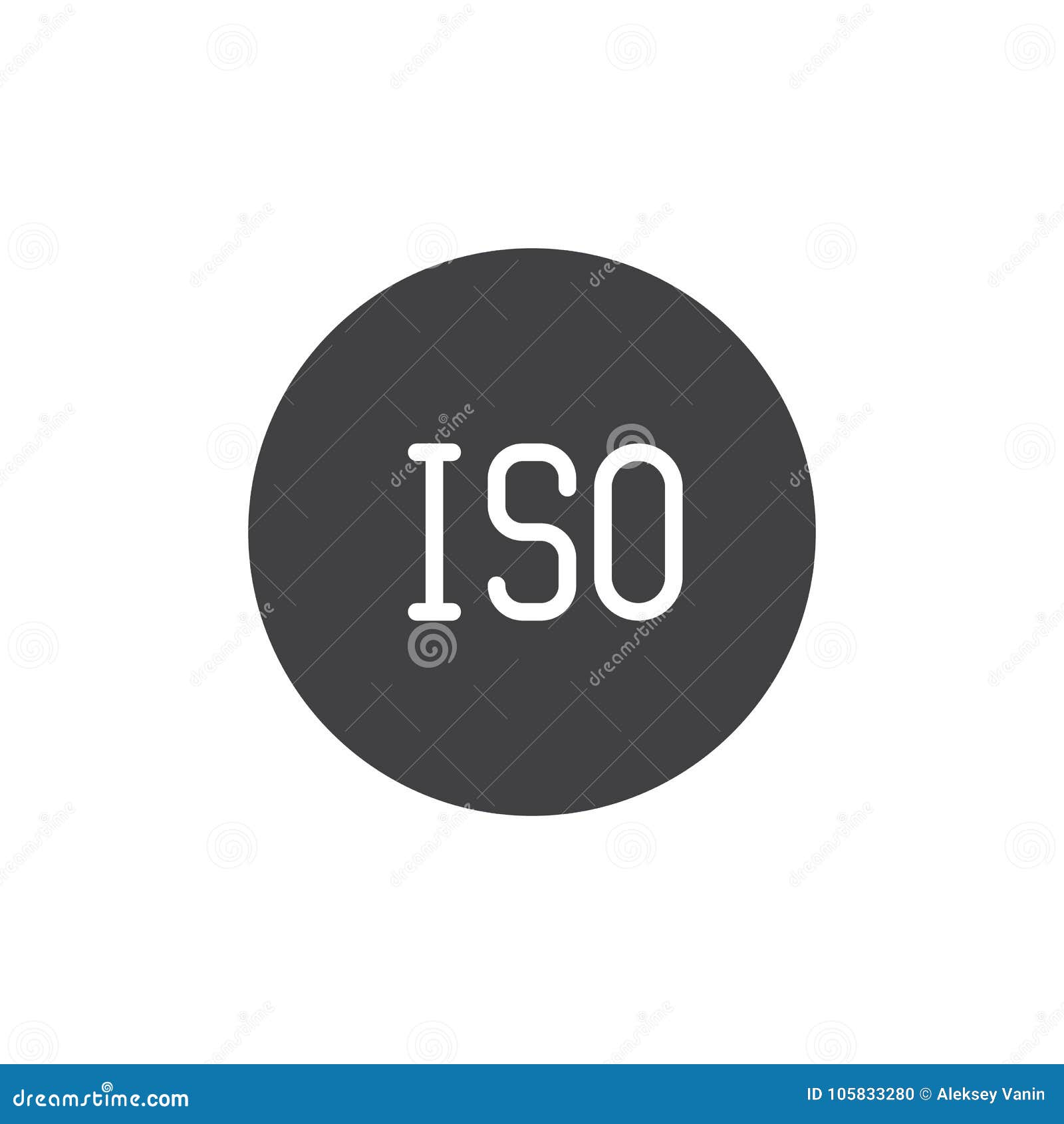 ISO Photo Camera Mode Icon Vector Stock Vector - Illustration of ...