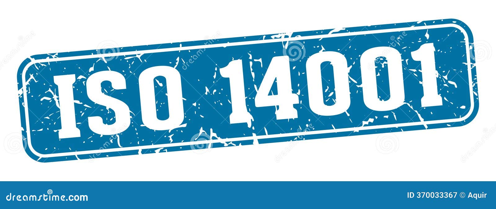 Iso 14001 Rectangular Sign. Iso 14001 Stamp Vector Illustration ...