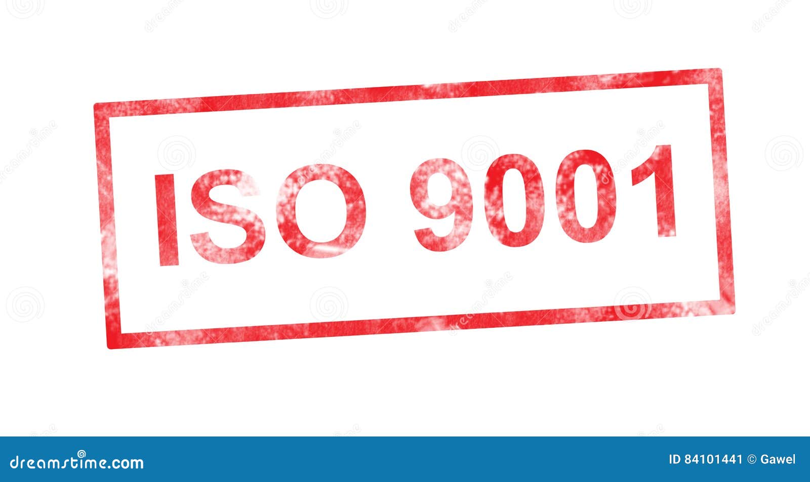 ISO 9001 in Red Rectangular Stamp Stock Illustration - Illustration of ...