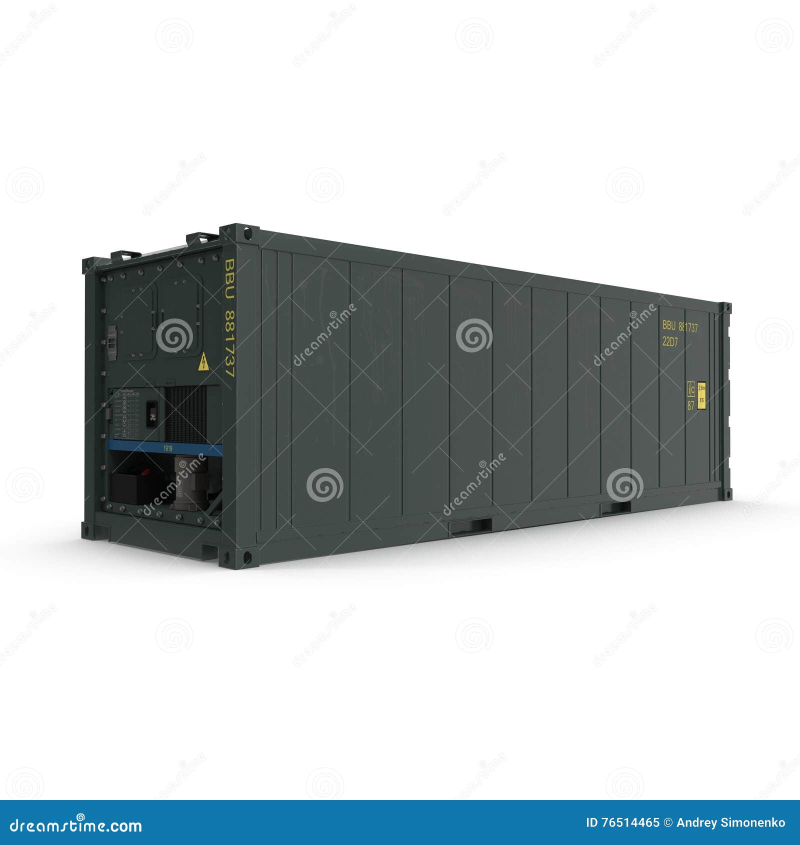 Reefer Container Line Icon. Clipart Image Cartoon Vector ...