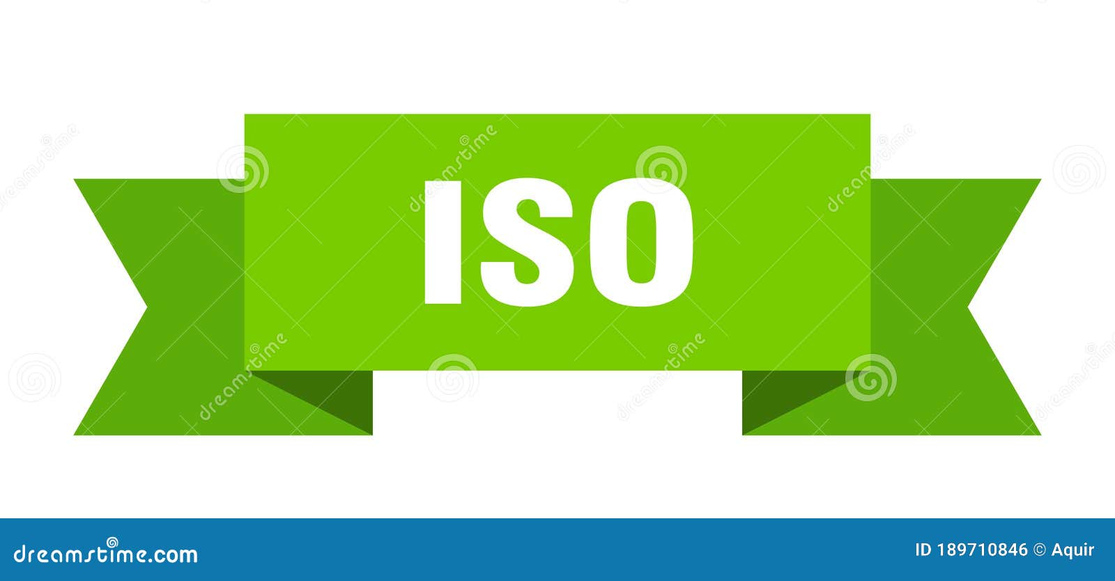 Iso Ribbon. Iso Isolated Band Sign Stock Vector - Illustration of ...