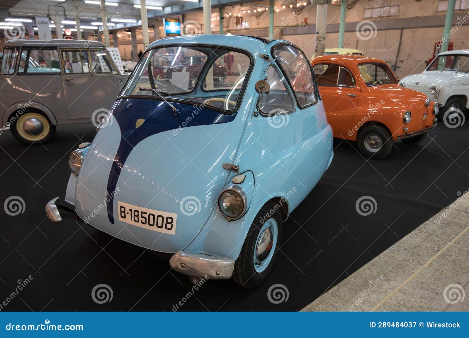 Detail of ISO Rivolta Isetta 236cc from 1965 Blue Editorial Photography ...