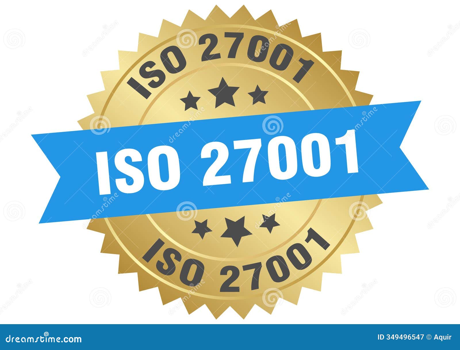 ISO 27001 Blue And Red Rounded Rectangle Watermarks With Scratched ...