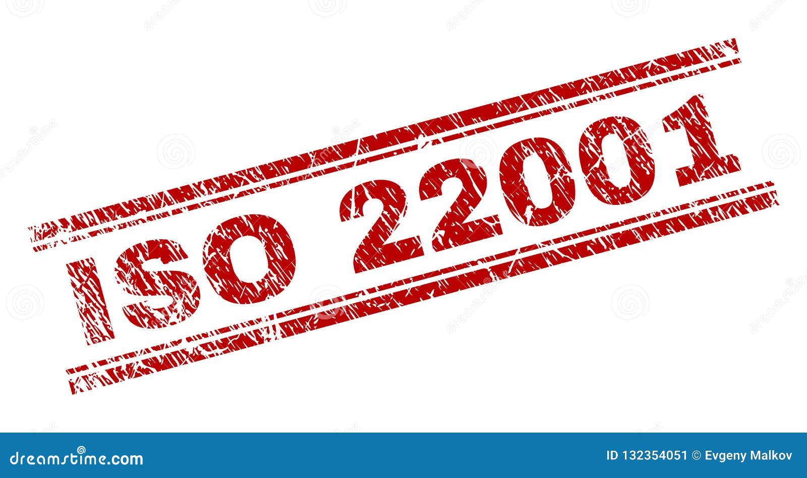 Grunge Textured ISO 22001 Stamp Seal Stock Vector - Illustration of ...