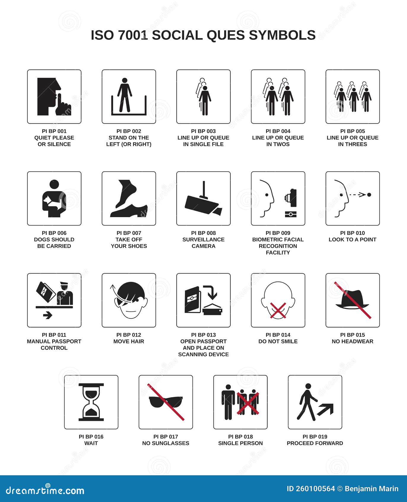 Iso 7001 Social Ques Symbols Stock Vector - Illustration of facility ...