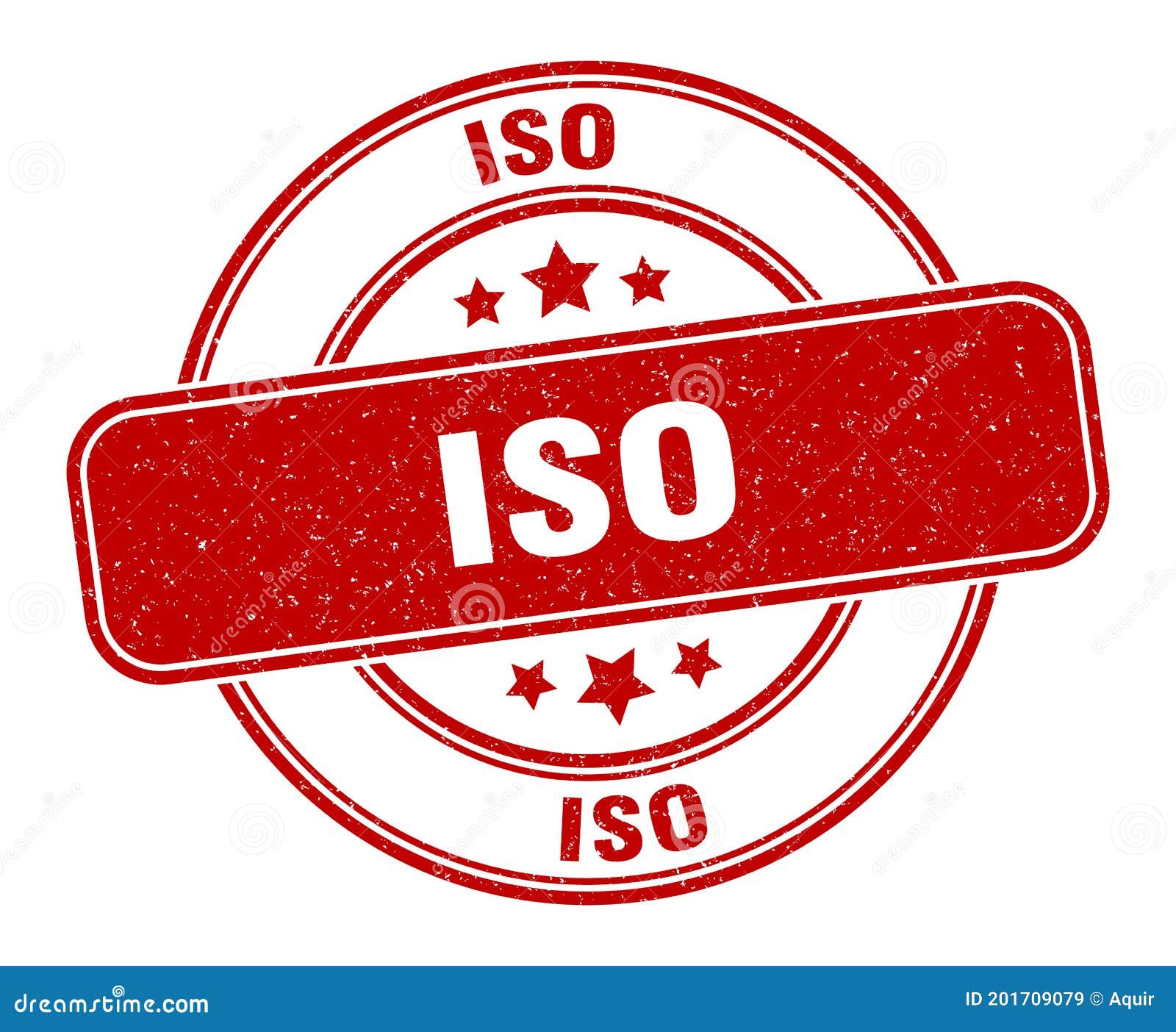 Iso Stamp. Iso Label. Round Grunge Sign Stock Vector - Illustration of ...