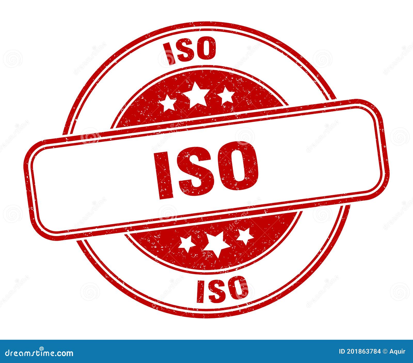 Iso Stamp. Iso Label. Round Grunge Sign Stock Vector - Illustration of ...