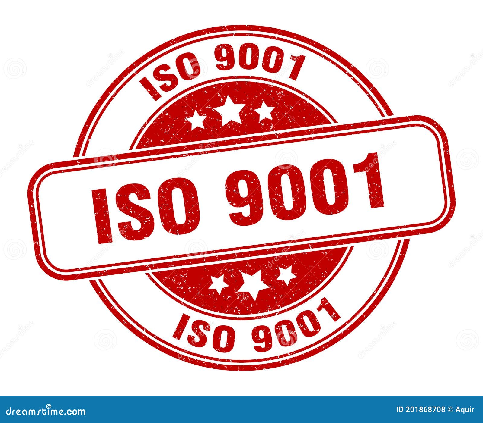 Iso 9001 Stamp. Iso 9001 Label. Round Grunge Sign Stock Vector ...