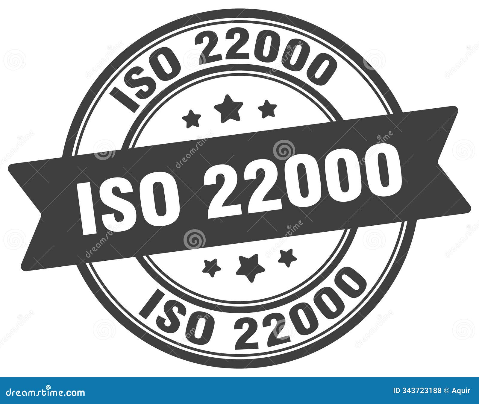 ISO 22000 Stamp. Vector. ISO 22000 Badge Icon. Certified Badge Logo ...