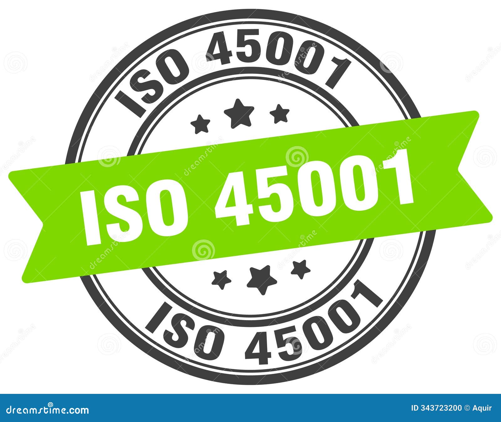 Iso 45001 Stamp. Iso 45001 Label on Transparent Background. Round Sign ...