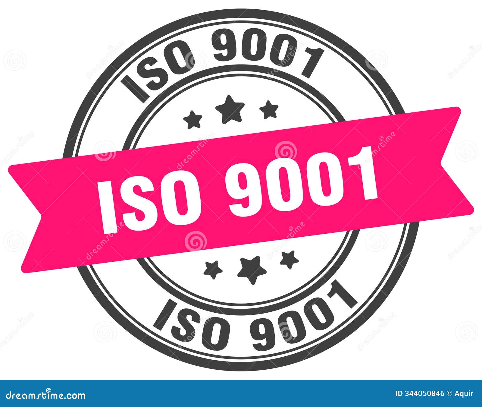 ISO 9001 Stamp. Vector. ISO 9001 Badge Icon. Certified Badge Logo ...