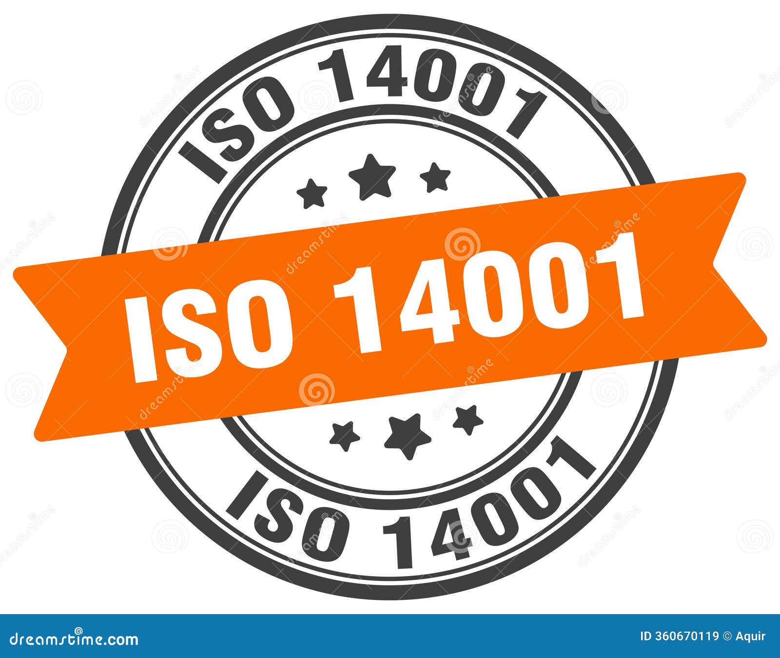 Iso 14001 Stamp. Iso 14001 Label On Transparent Background. Round Sign ...