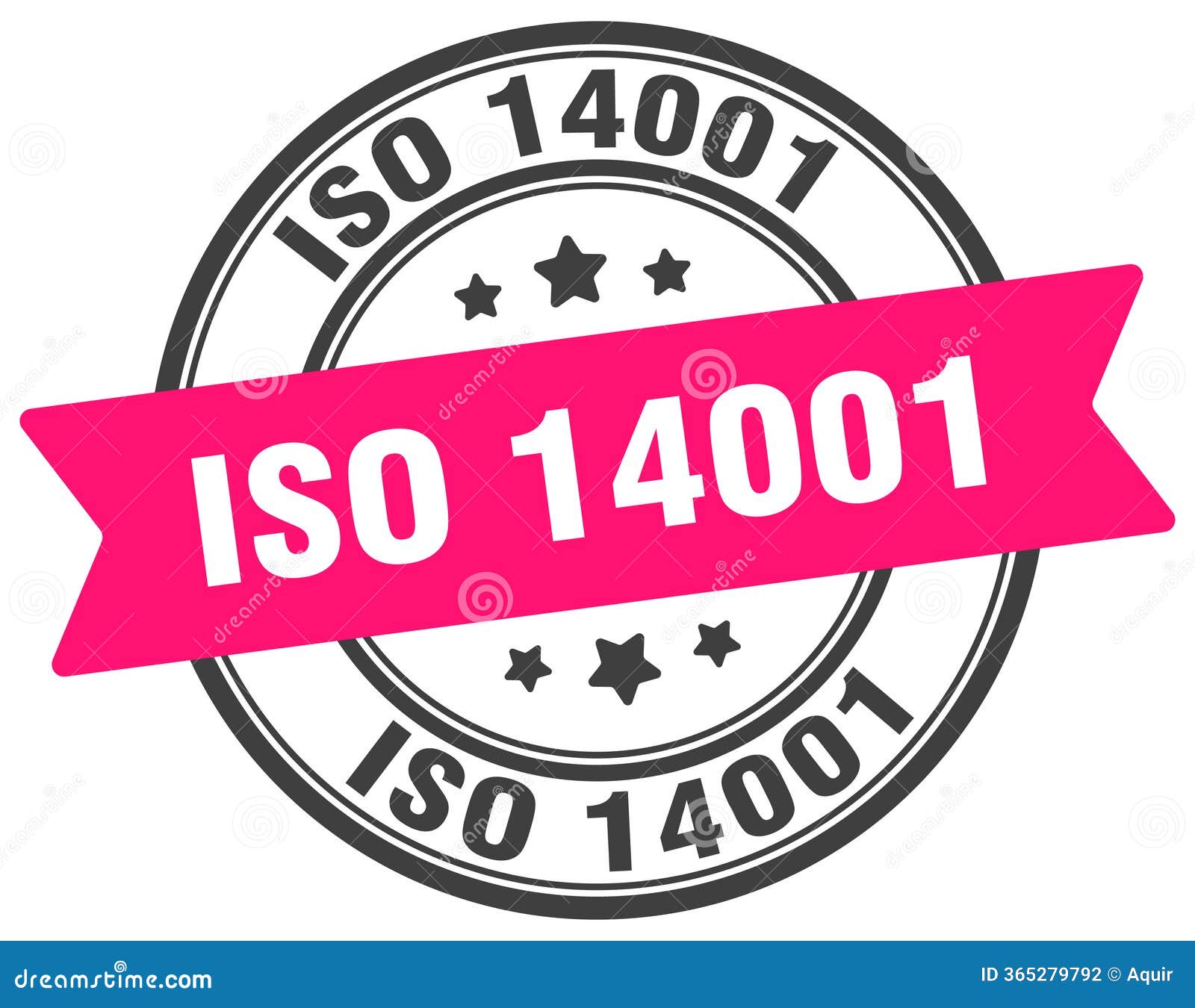 Iso 14001 Stamp. Iso 14001 Label On Transparent Background. Round Sign ...
